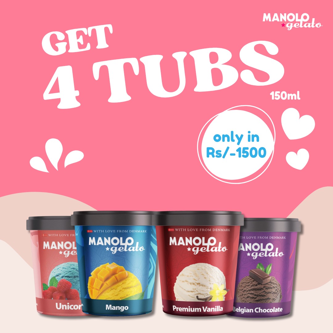 Buy 3 and Get 1 Free (150ml Deal) - Manolo Gelato